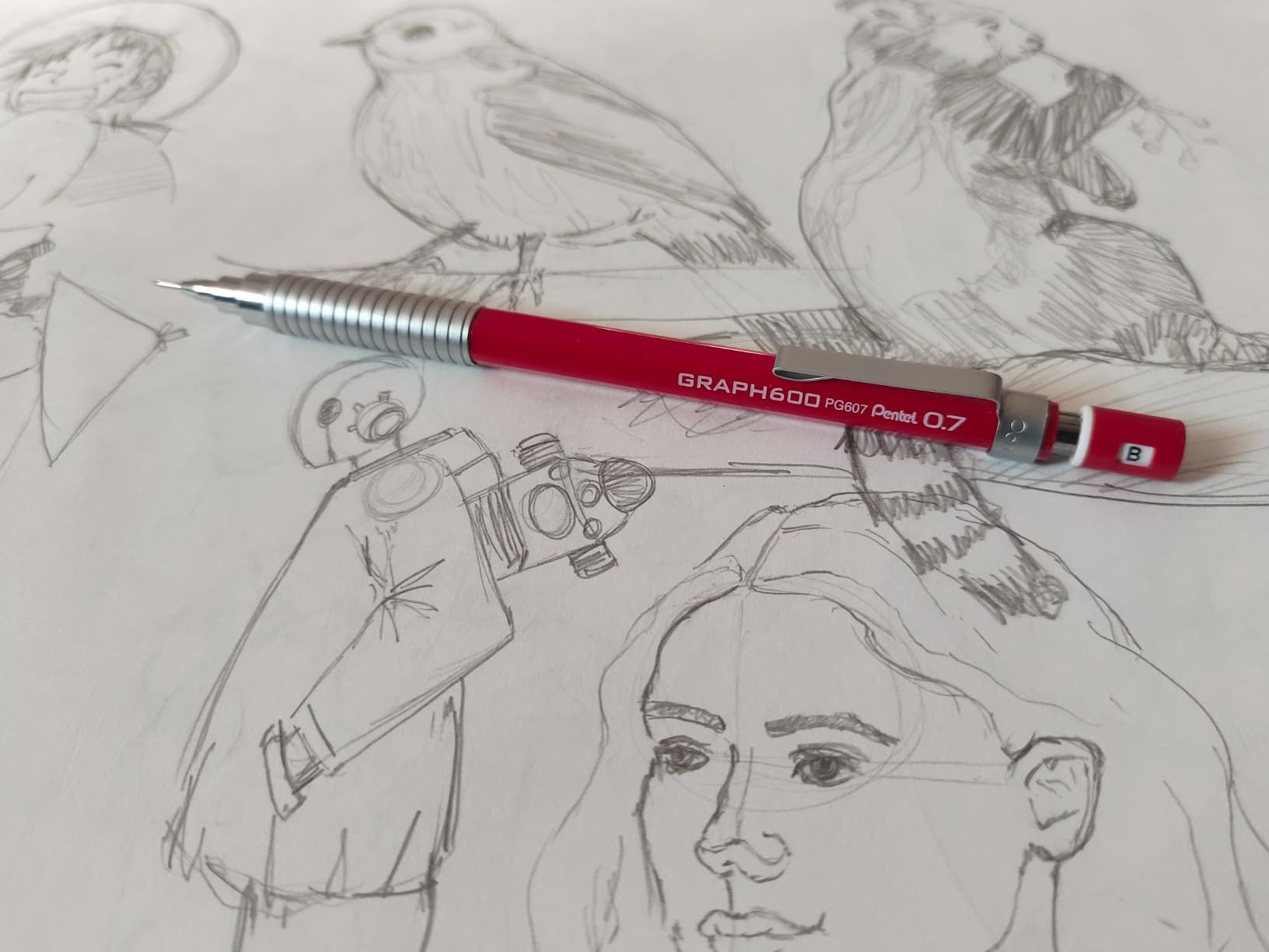 Pentel GraphGear 600 0.7 Mm Mechanical Drafting Pencil | Lead Of Grade ...