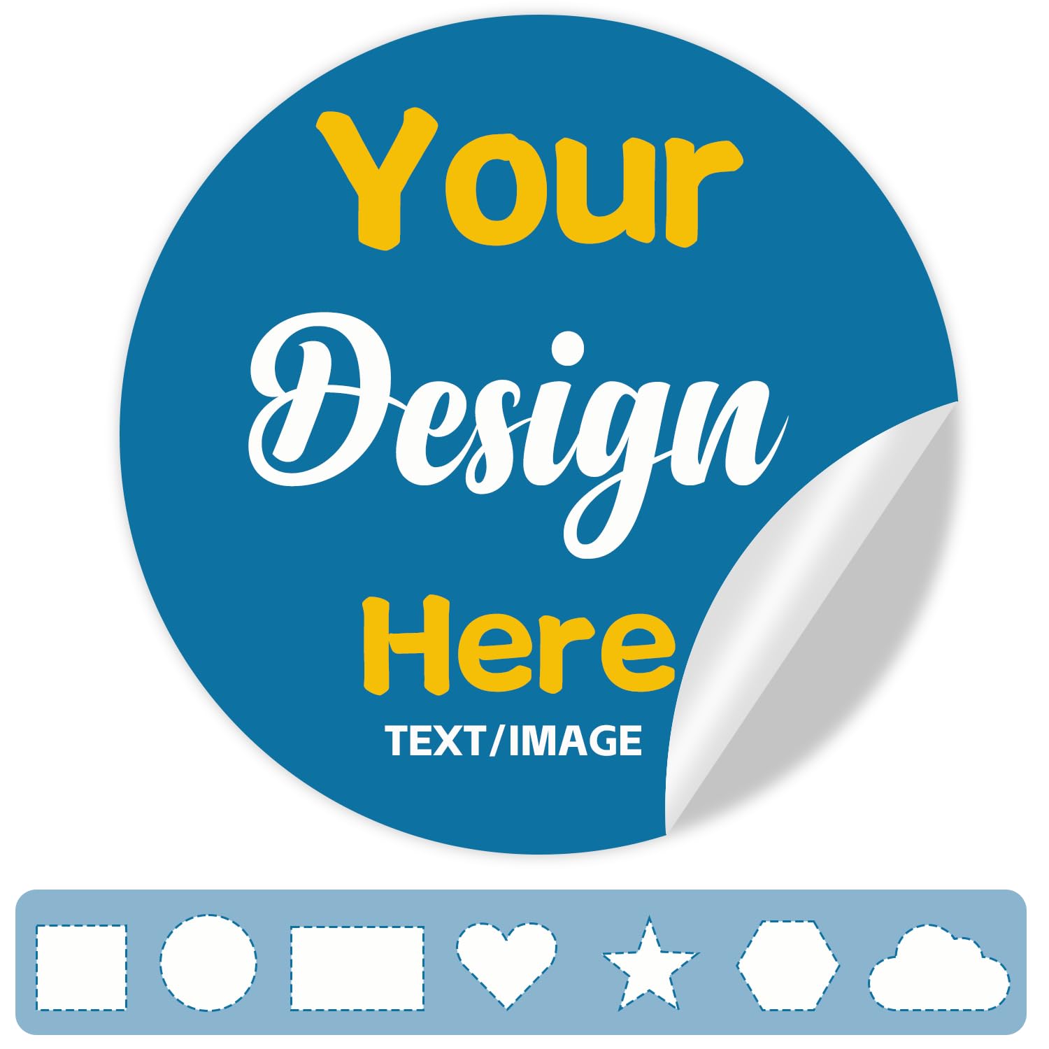 Amazon.com : Custom Stickers - 50 to 5000 Bulk Set Personalized ...