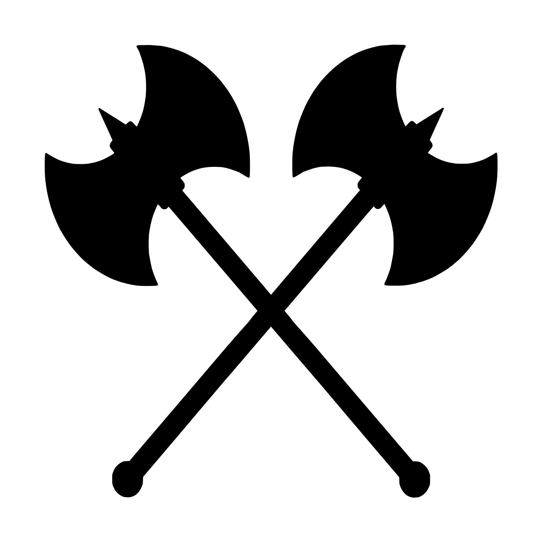 Battle Axes Crossed