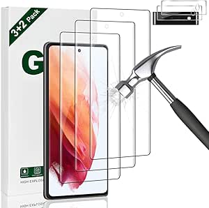 Amazon.com: Pixel 6 Pro Screen Protector- [3+2 Pack] Premium Tempered ...