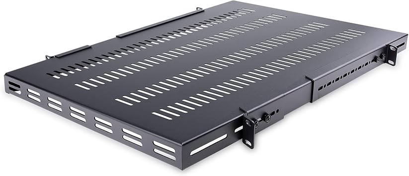 Amazon.com: StarTech.com 1U 4-Post Adjustable Vented Server Rack Mount ...