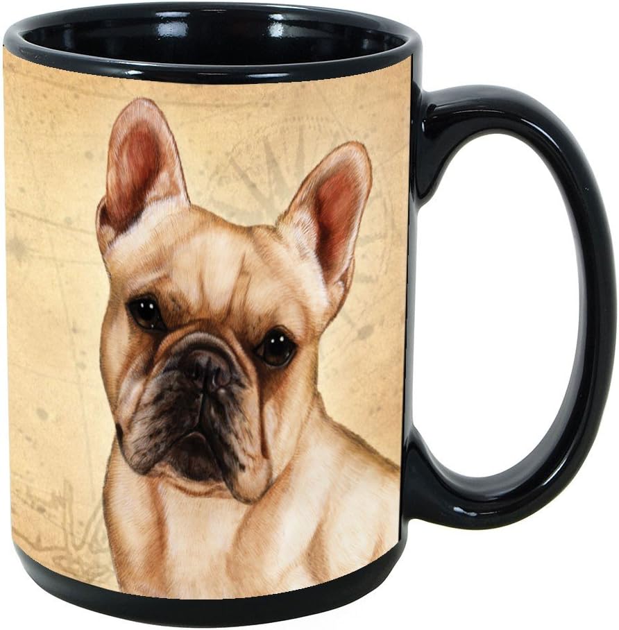 Amazon.com: Black French Bulldog Mug - Ceramic Funny Coffee Mug ...