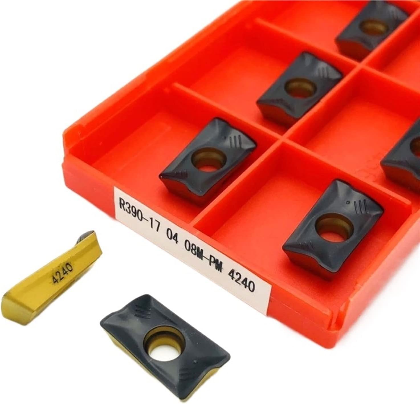 Amazon.com: OSSIL Indexable Carbide Turning Blade Carbide Tool R390 ...