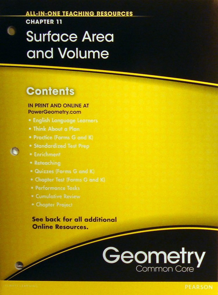 Amazon.com: Surface Area and Volume Chapter 11 (All-In-One Teaching ...