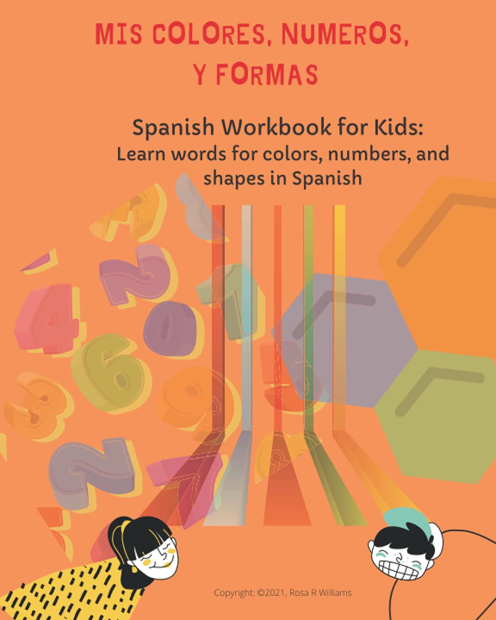 Spanish Workbook for Kids Learn words for colors, numbers, and shapes ...