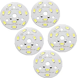 Amazon.com: uxcell LED Chip Bulb 300mA 5W 10x5730SMD Module Aluminum Board Pure White Super ...