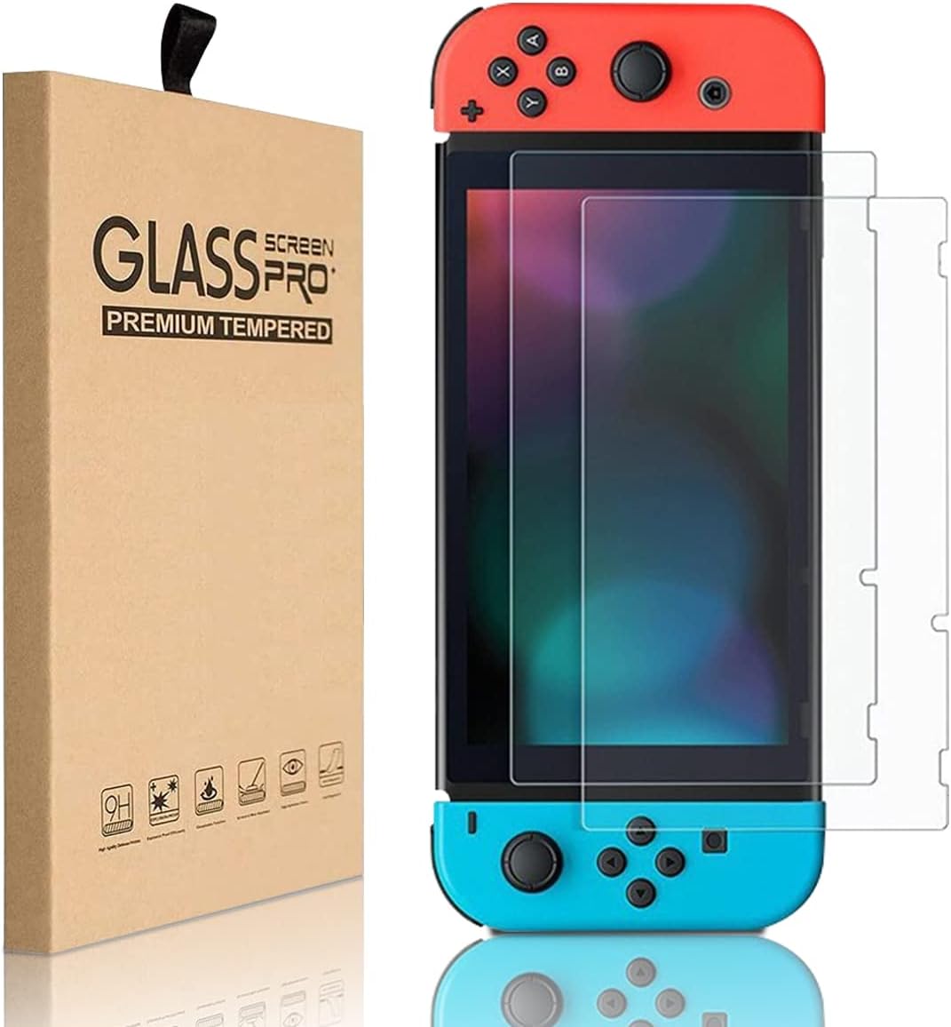 MOYAC Protector de Pantalla para Nintendo Switch 2017 (2 Piezas) con ...