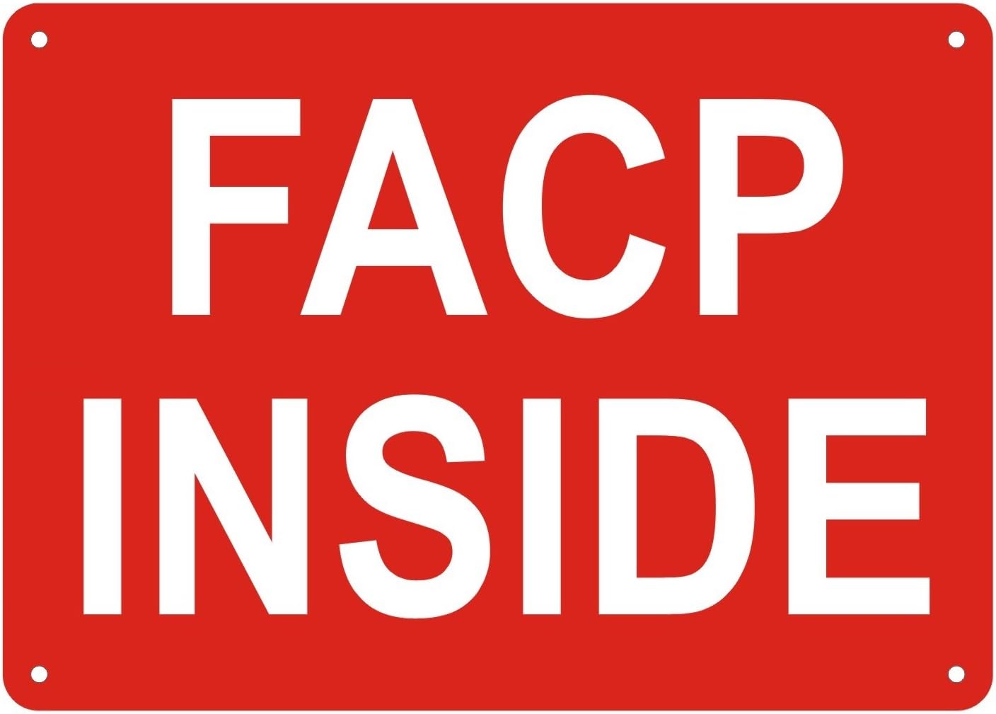 Amazon.com : Signs ByLITA Standard FACP Inside Sign | Fire Safety ...