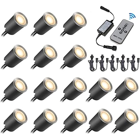 Recessed LED Deck Light Kits with Protecting Shell In Ground Outdoor ...