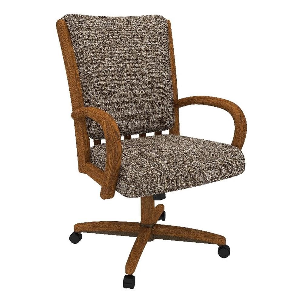 Amazon.com - Chromcraft CM177 Solid Wood Caster Dining Chair in ...
