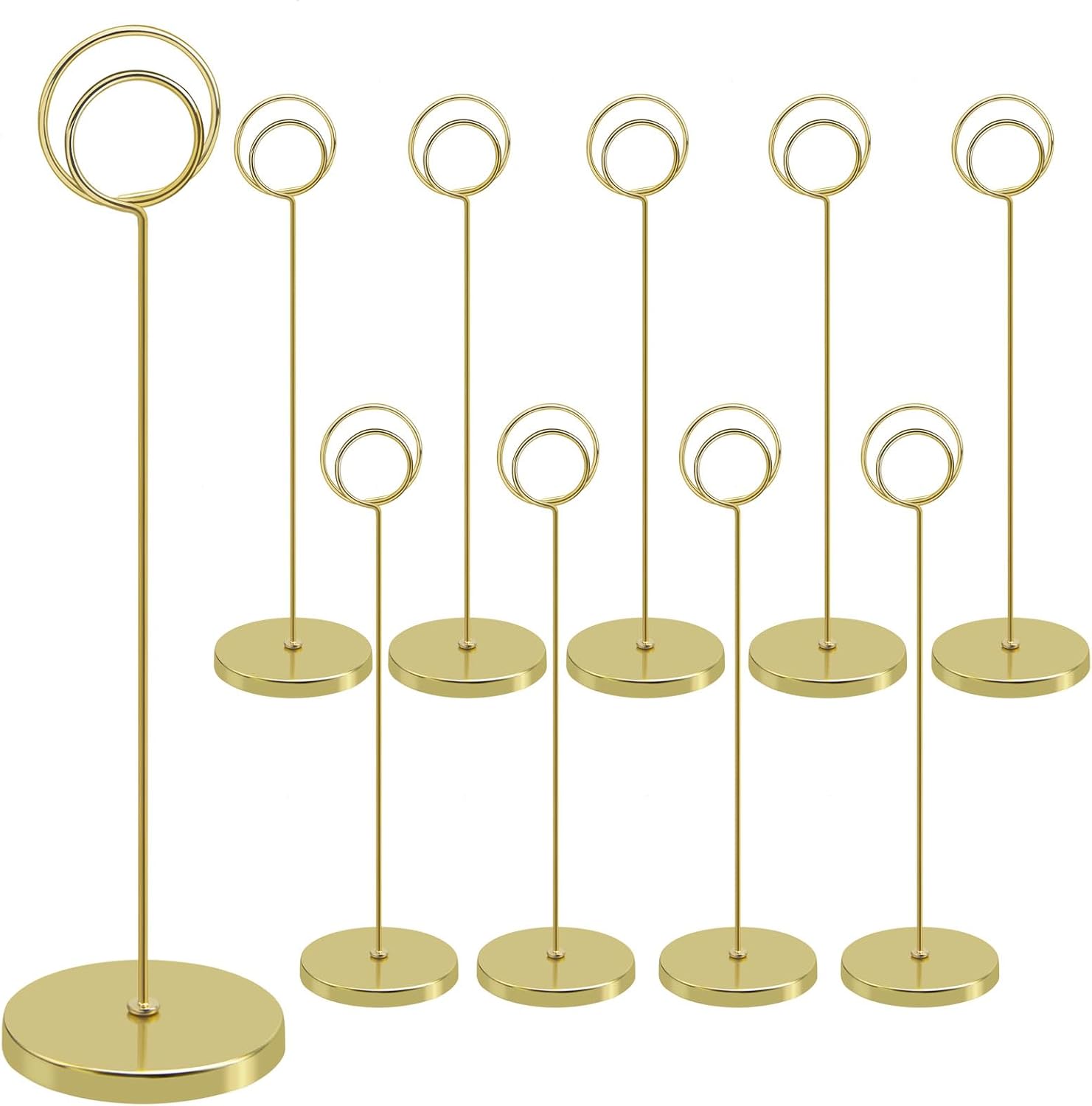 Amazon.com: Fanhuaruyi 10 Pack Metal Table Number Holders ，8.7 Inch ...