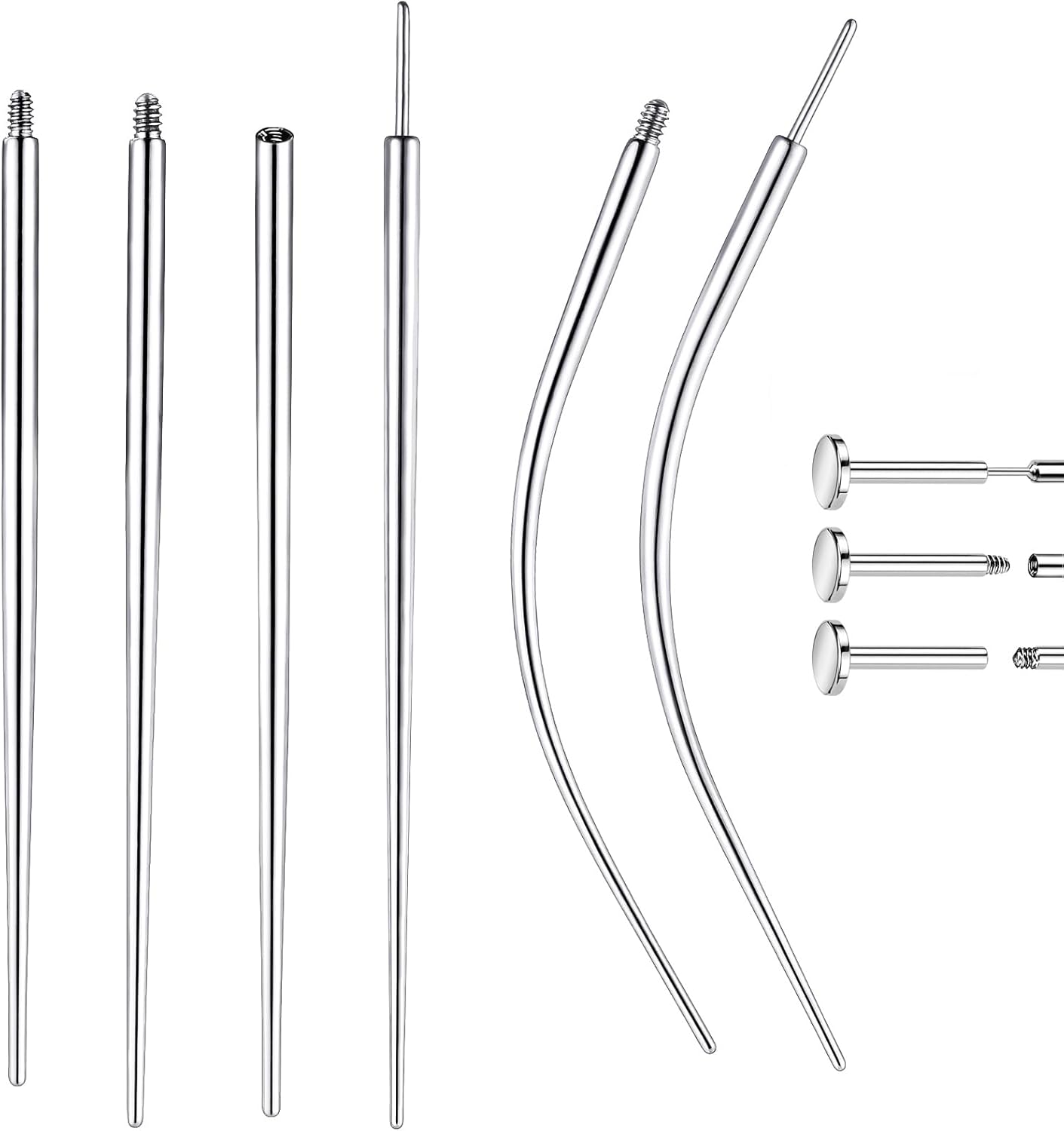 Amazon.com: 16g Piercing Taper Insertion Tool - Flat Back Earring ...
