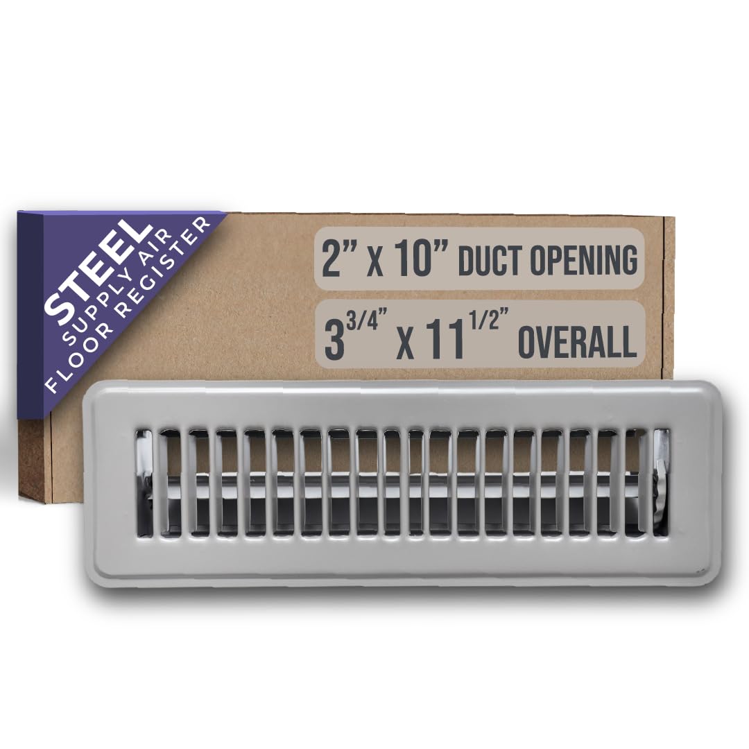 Snapklik.com : Fits 2x10 And 10x2 Duct Opening Floor Register