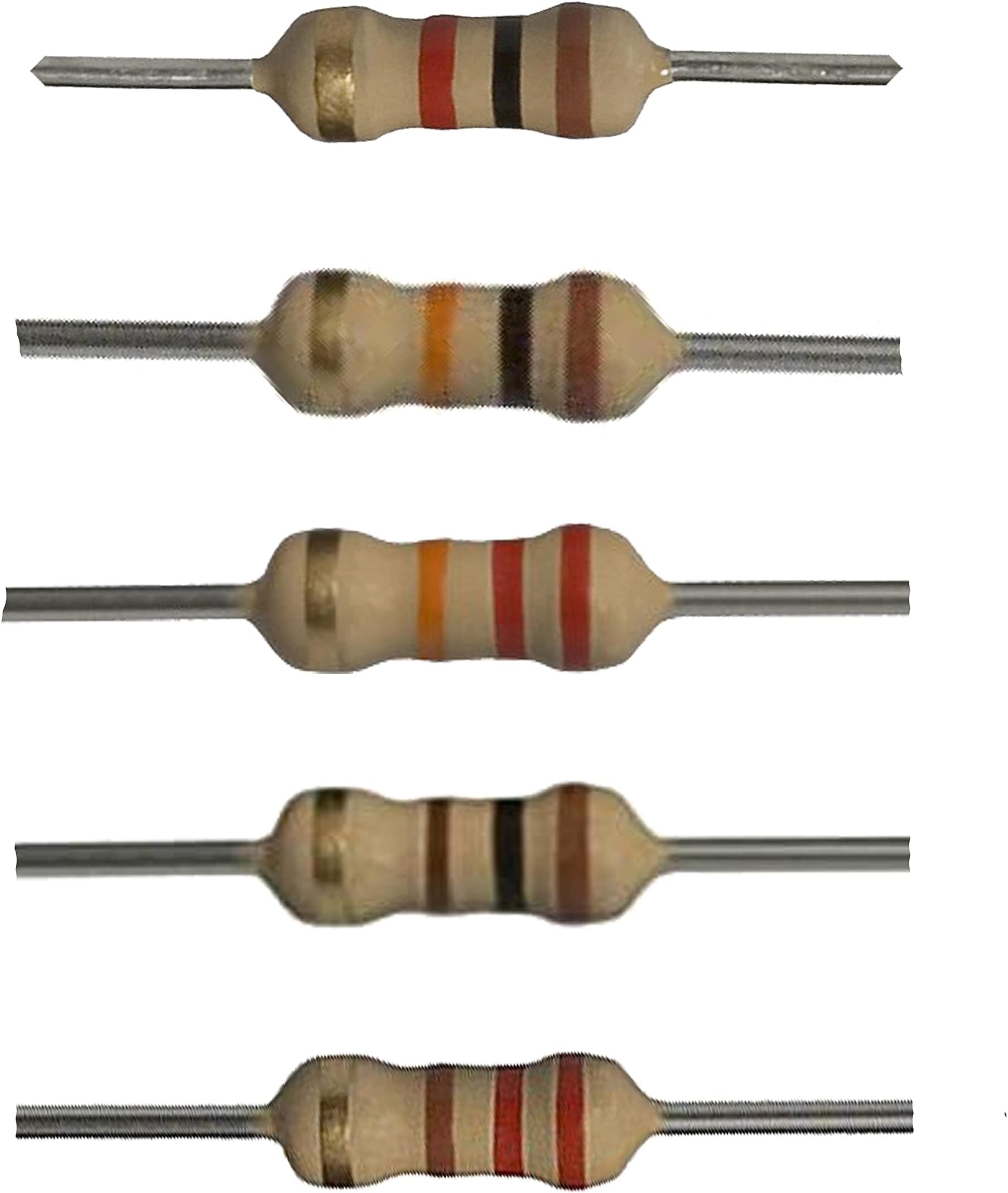 10K ohm 1/4 Watt Resistor 1% Tolerance - 10 Pieces Pack : Amazon.in ...