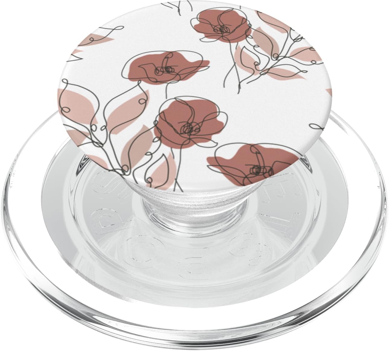 Amazon.com: Minimal Poppy Flower Boho Floral Cute Aesthetic PopSockets ...