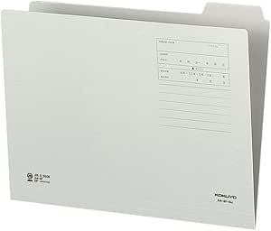 KOKUYO - Carpeta de corte de 1/4 de rúbrica, A4, color gris, A4-4F-4M : Amazon.com.mx: Oficina y ...