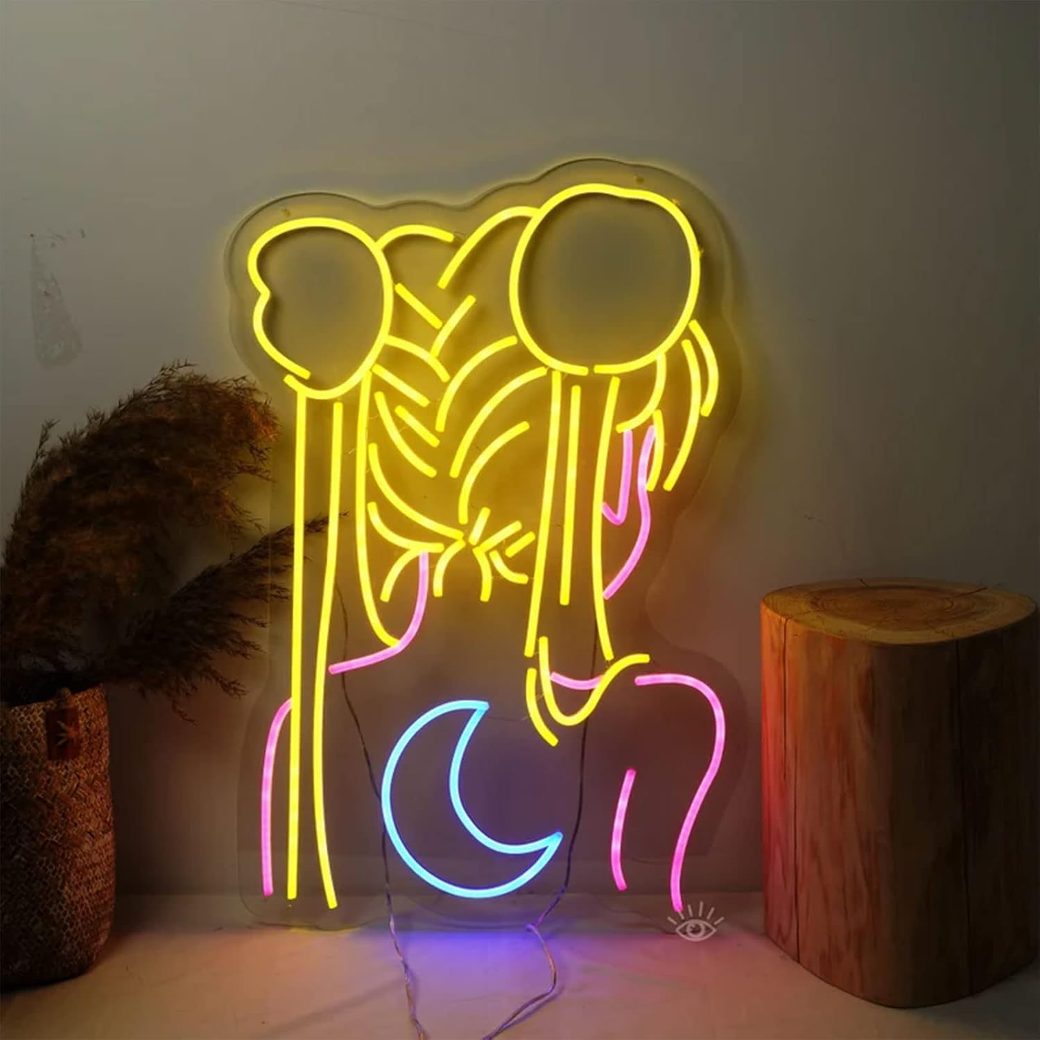 Neonium Anime Moon Neon Signs Custom Japanese Anime LED Lights for Wall ...