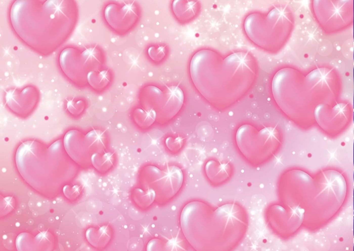 Amazon.com : Pink Heart Photo Backdrop 90s Backdrops for Photoshoot ...