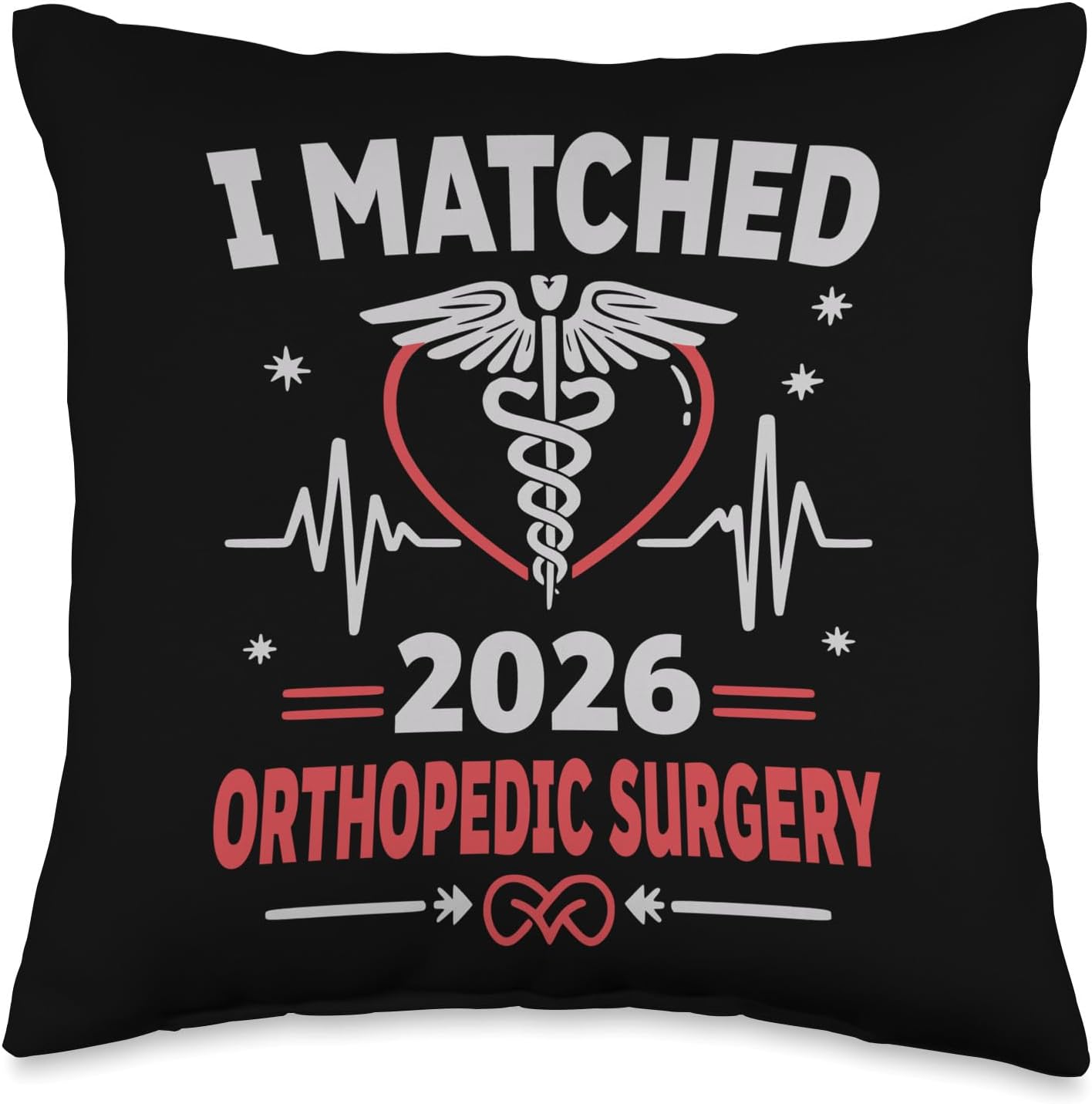 I Matched Orthopedic Surgery Match Day 2026 Residency Doctor Throw Pillow