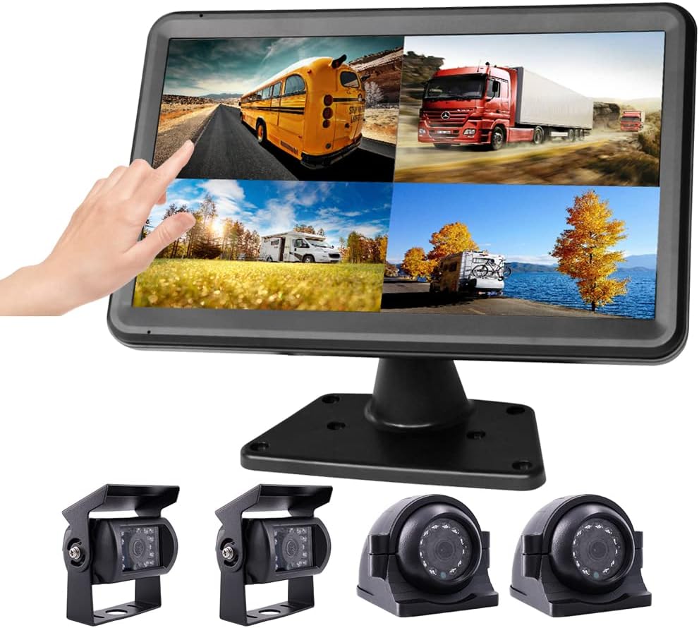 Amazon.com: JOINLGO 4-CH 1080P 10" Touch Screen Built-in DVR Microphone ...