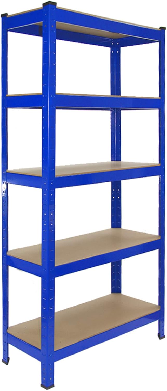 75cm Wide Racking Garage Storage Shelving Heavy Duty 5 Tier Shelf Unit ...