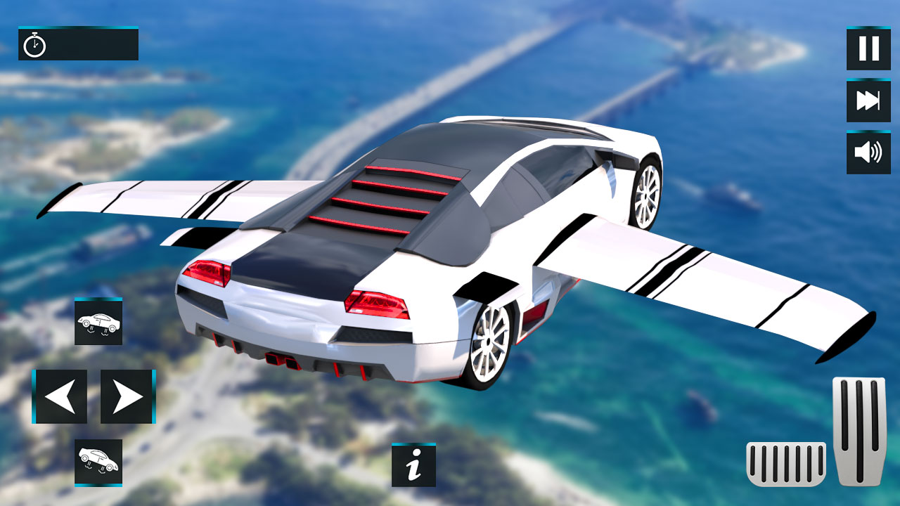 Flying Car Racing Fun Simulator: Sports Flying Car Stunts Game - App on ...