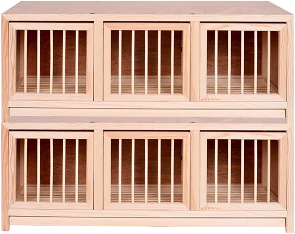 Bird Cage Solid Wood Pigeon Kit Pigeon Cage, Drawer Bird Aviary, Multi ...