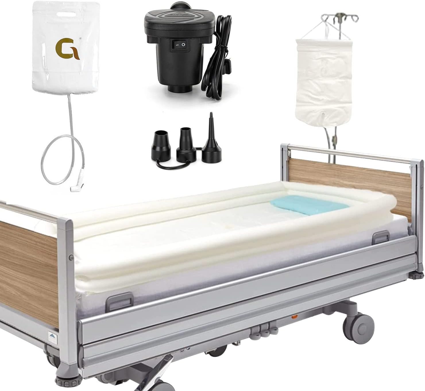 Medical Inflatable Bathtub Shower Bath Basin Kit, with Excellent Exhale ...