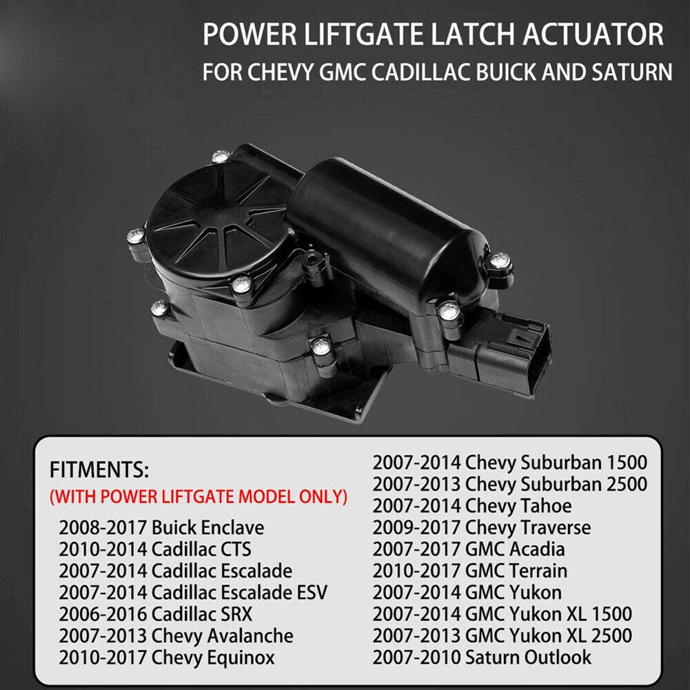 Cheriezing 13501872 Rear Power Tailgate Liftgate Lock Latch Actuator ...