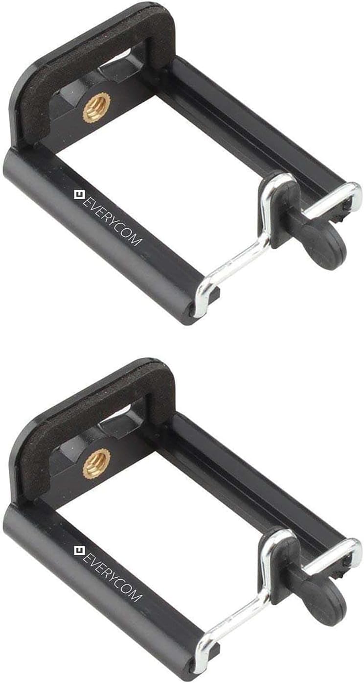 Everycom Tripod Phone Smartphone Mount Adapter Clip Holder Adjustable ...