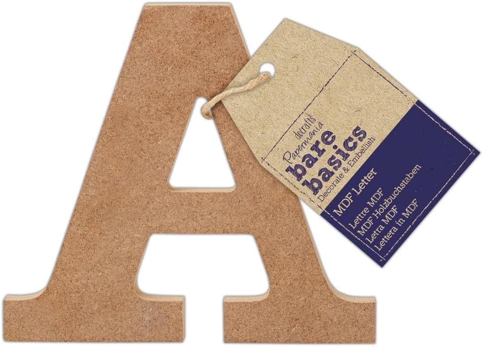 MDF Letter (1 piece) - Bare Basics - T : Amazon.co.uk: Home & Kitchen
