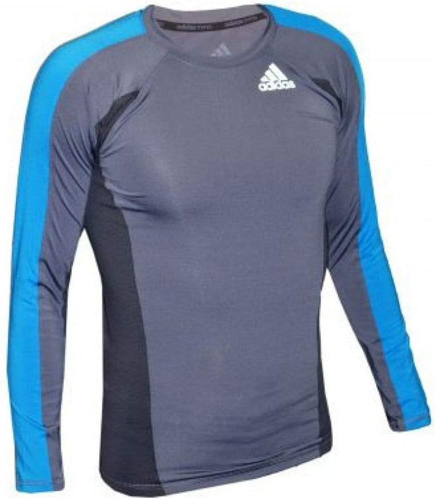 Adidas Long Sleeve Fluid Technique Rashguard Grey : Amazon.co.uk ...