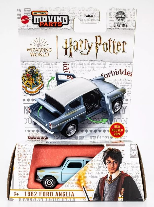 Amazon.com: Matchbox Moving Parts 1962 Ford Anglia, Wizarding World of ...