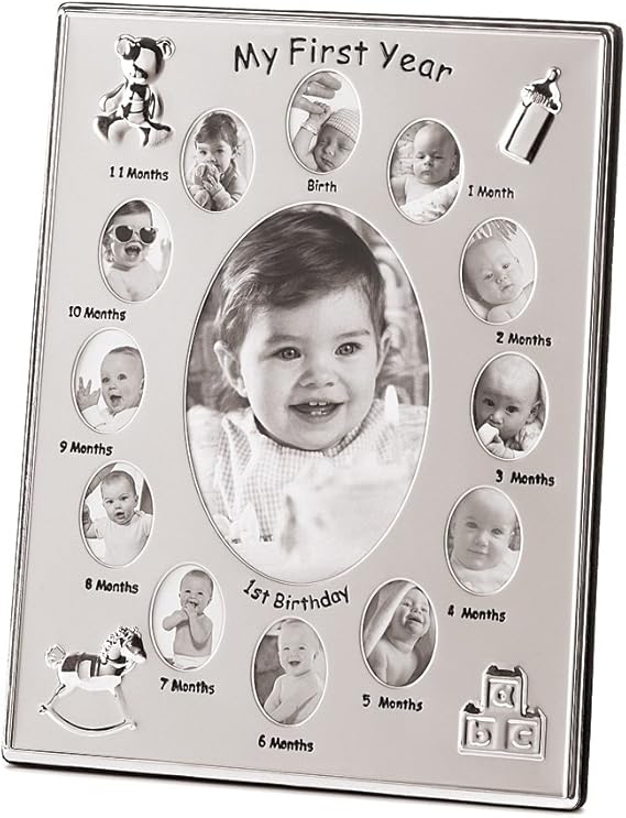 Gifts & Decor My First Year Baby Month by Month Photo Picture Frame ...
