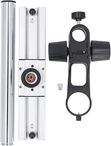 Amazon.com : Adjustable Microscope Stand, Metal Slide Rail Track Stand ...