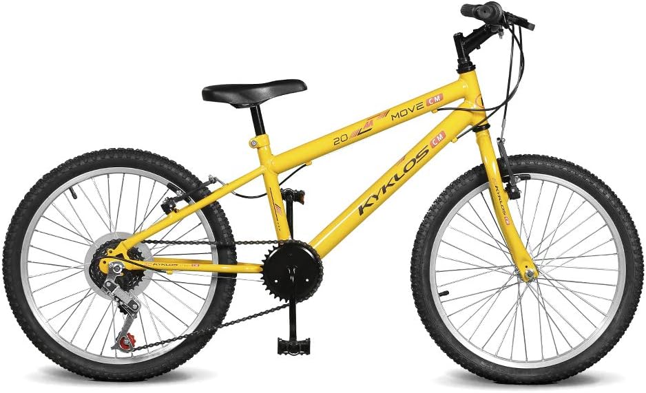 Bicicleta Kyklos Aro 20 Move 7V Amarelo | Amazon.com.br