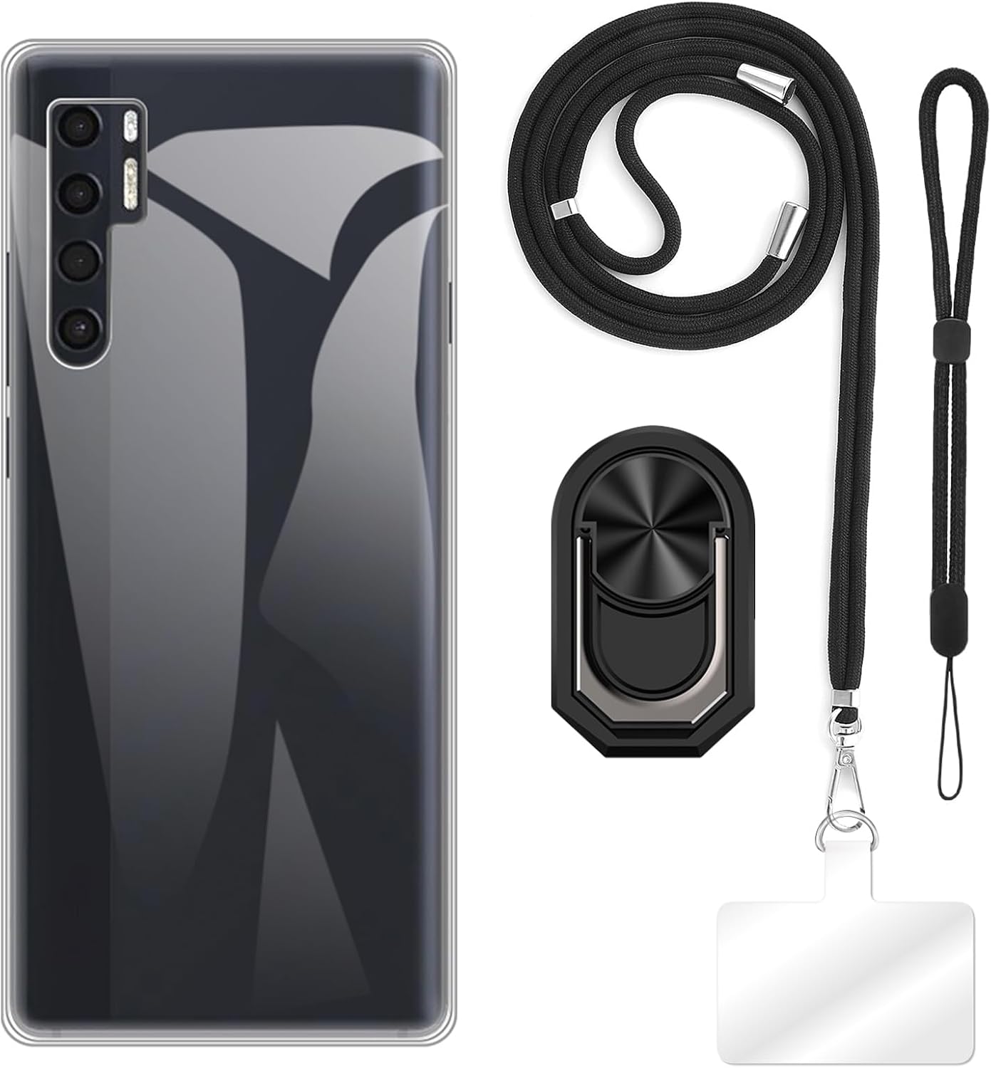 ESCAMOT [4 in 1] Case Compatible with TCL 20 Pro 5G with Lanyard, Wrist ...