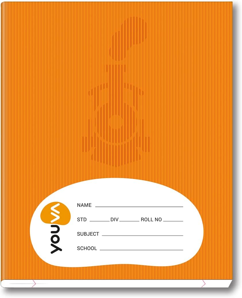 Youva | Full Bound with Hard cover | Brown Note Book for school ...