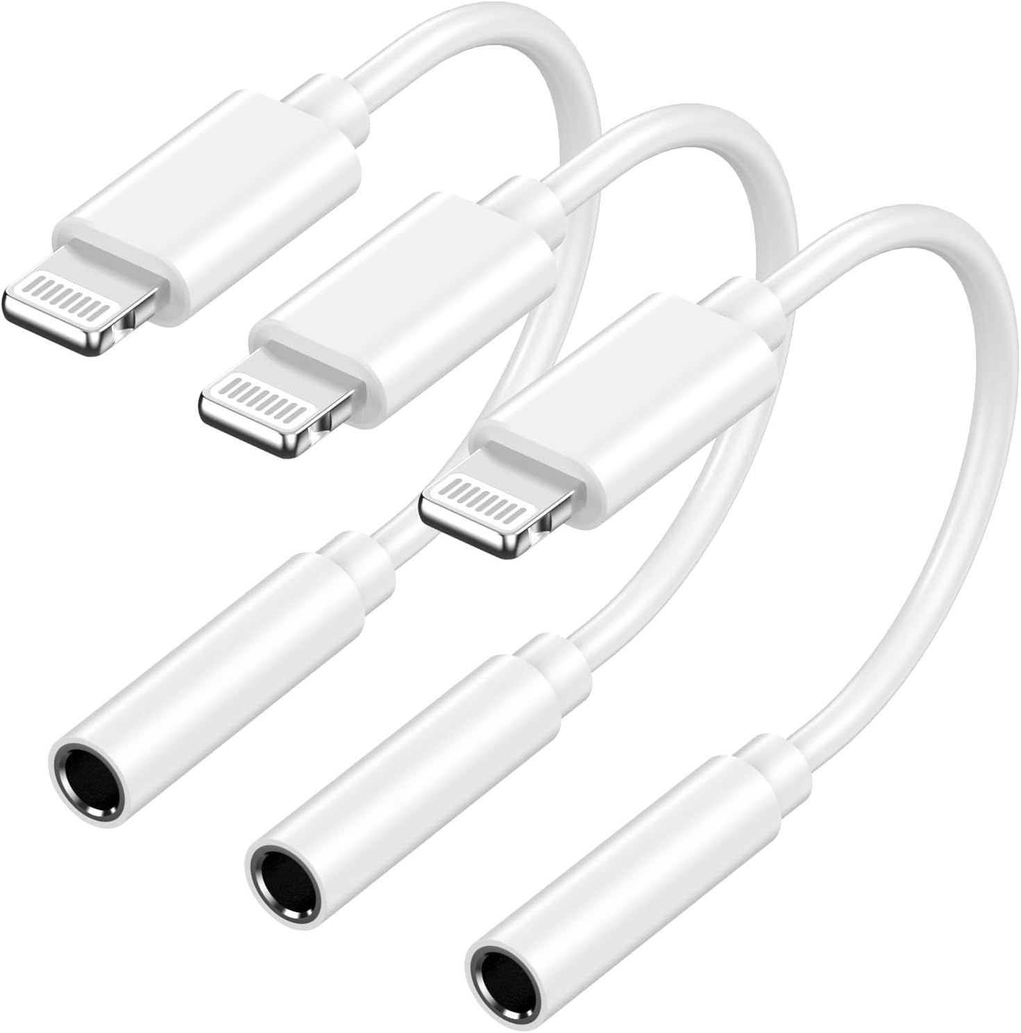 Amazon.com: Lightning to 3.5 mm Headphone Jack Adapter, [Apple MFi ...