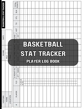Basketball Stat Tracker Player Log Book | Basketball Stats Book ...