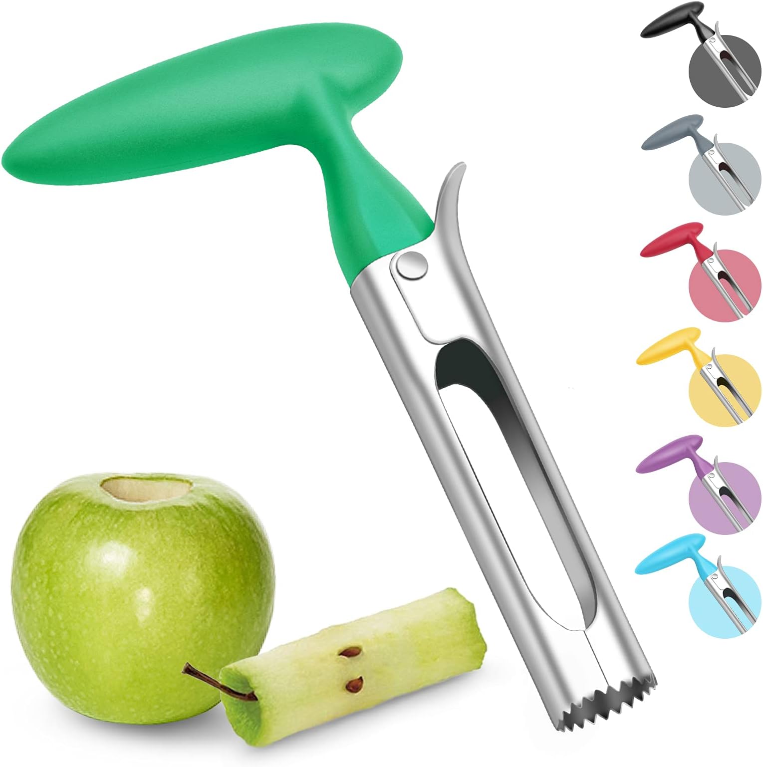 Asdirne Apple Corer, Apple Corer Remover with ABS Handle and Serrated ...