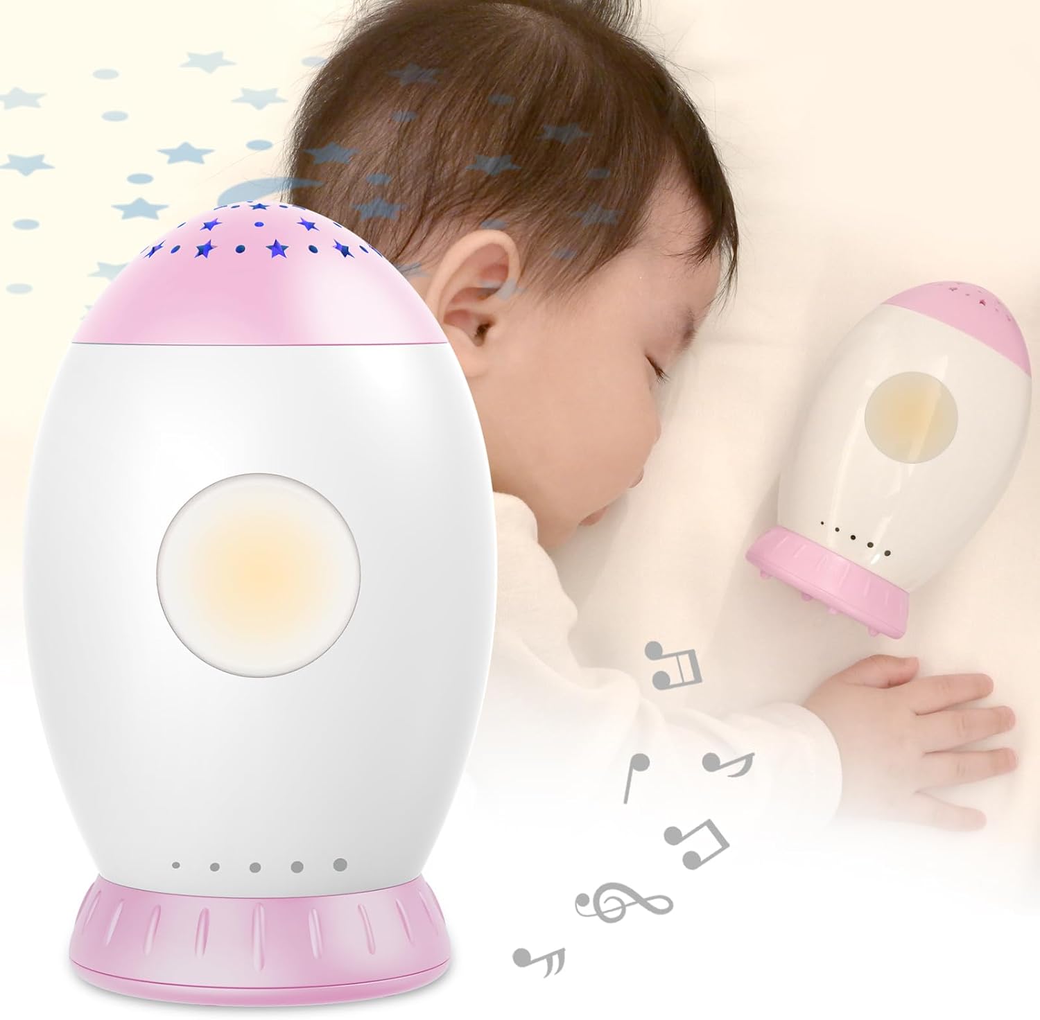 Amazon.com : Nueplay Baby Sleep Soother with Lullaby Songs & White ...