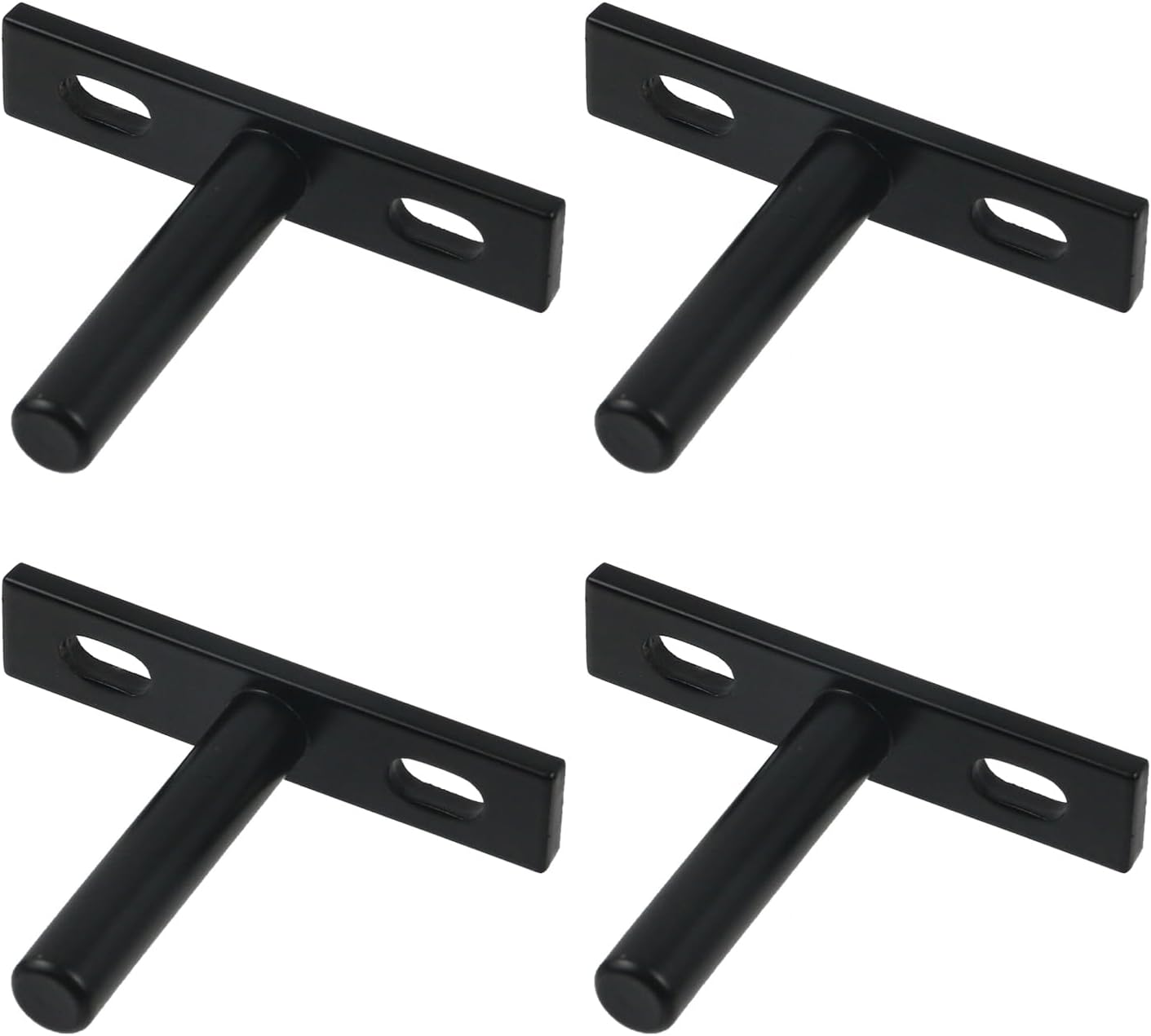Amazon.com: MY MIRONEY 4PCS 2 Inch Floating Shelf Brackets Black Blind ...