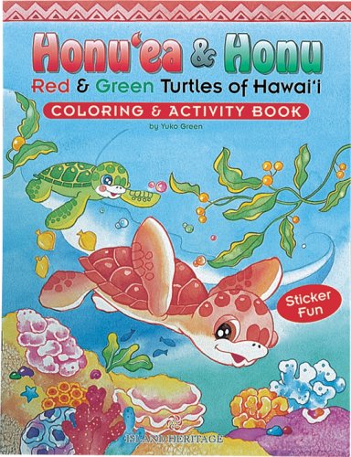 Honu'ea & Honu: Red & Green Turtles of Hawai'i Coloring & Activity Book ...