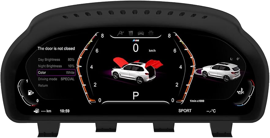 Amazon.com: Car LCD Screen Meter Multimedia Cockpit Digital Dash ...