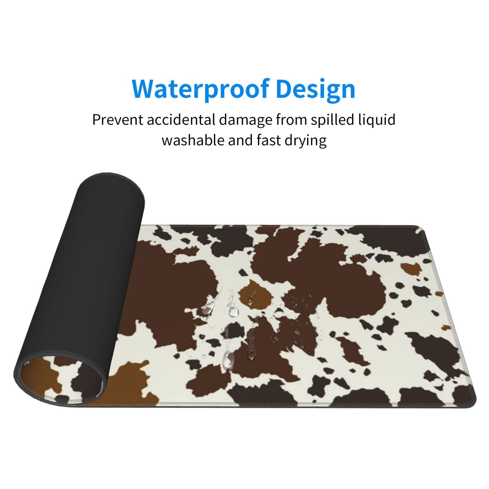 Snapklik.com : XL Mouse Pad,Western Desk Accessories,Cow Desk ...