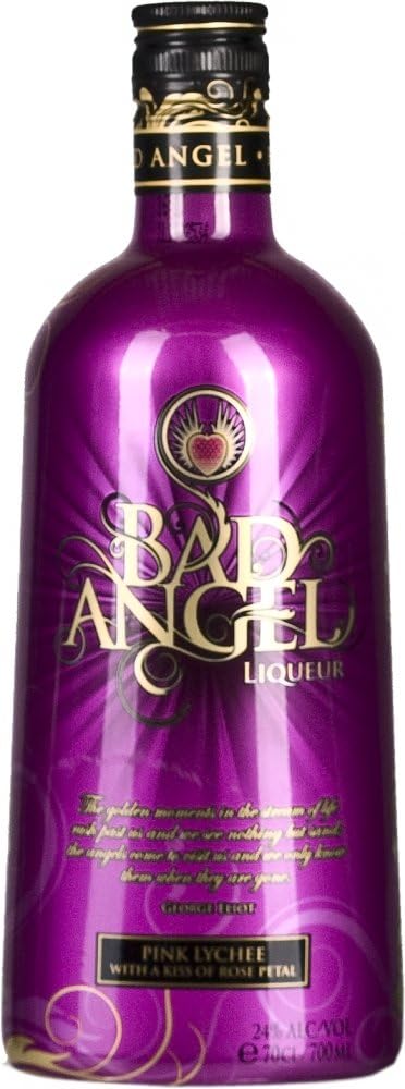Bad Angel Pink Lychee Rose Petal Petite Champagne Cognac Liqueur, 70cl ...