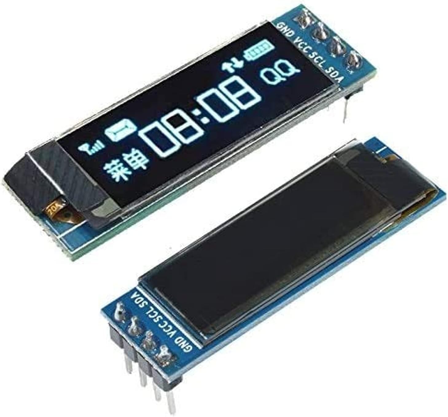 Amazon.com: sb components 0.91" OLED Display 128x32 IIC I2C Blue OLED LCD Display SSD1306 Driver ...