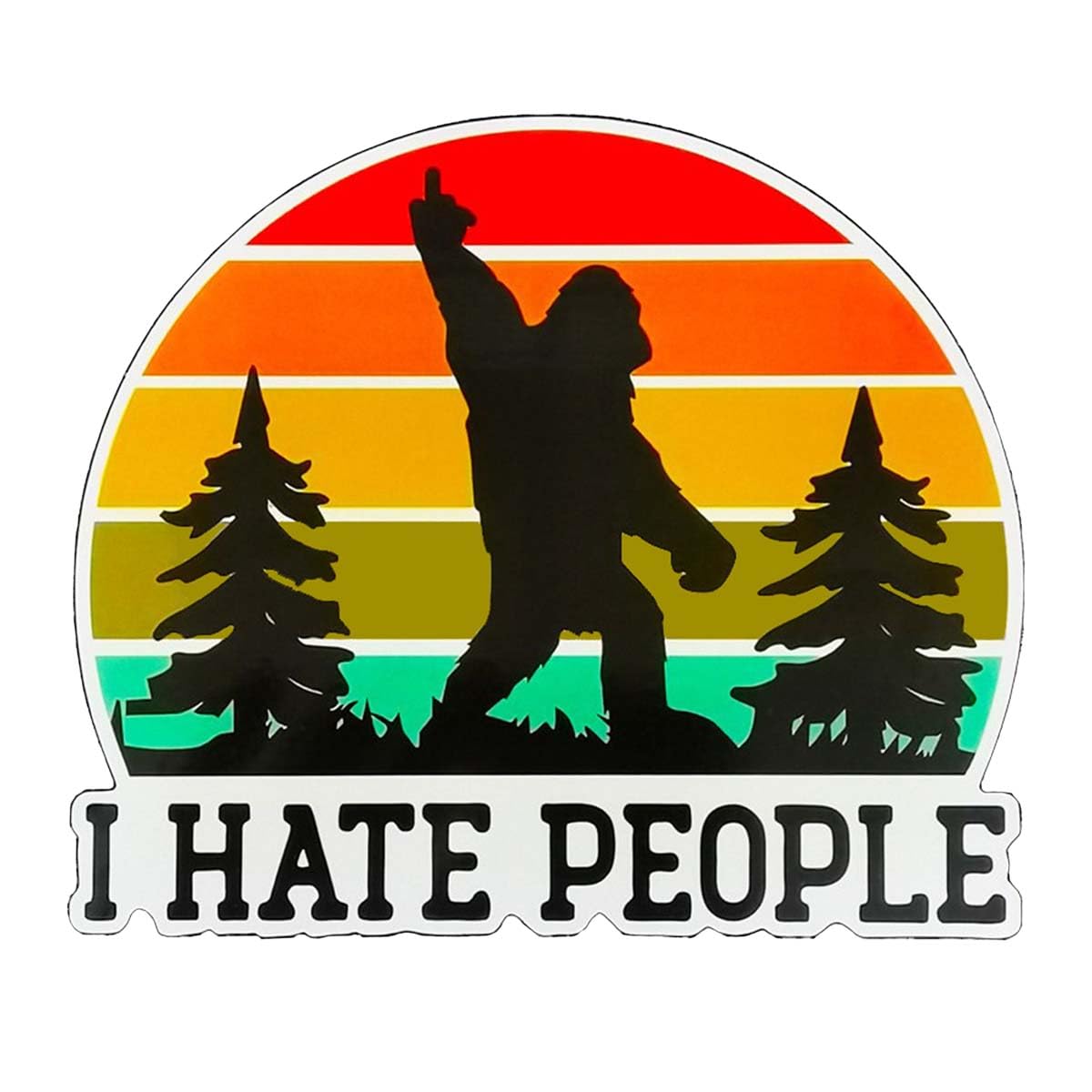 Snapklik.com : 5" I Hate People Car Sticker Decal, Waterproof Vinyl ...