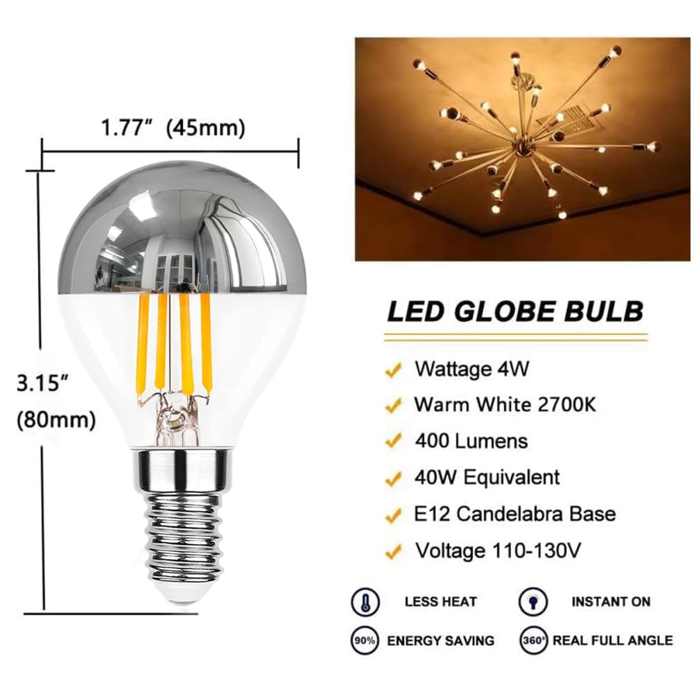 Led Candelabra Bulb Globe GLOBE Warm Light LED Light Bulb | Walgreens